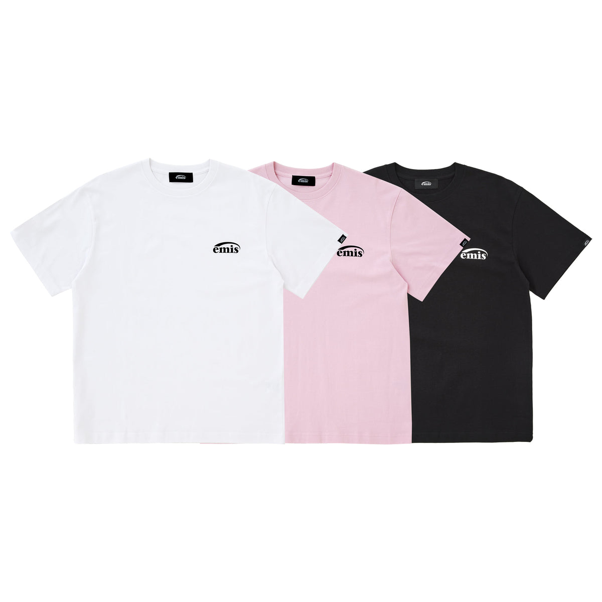 3PACK T-SHIRT SET B (WH/BK/LP) – emis