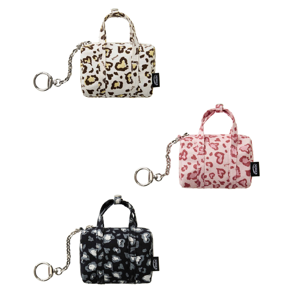 LOGO LEOPARD KEY RING – emis
